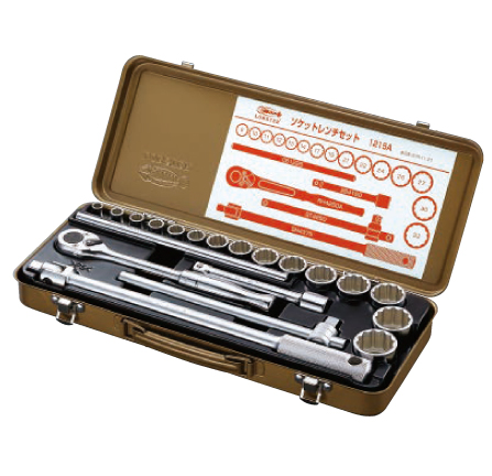 ソケットレンチセット 差込角12.7mm（1/2"）12角〔20点〕 1215A | ソケットレンチ | 作業・設備・配管工具 | 商品情報 ...