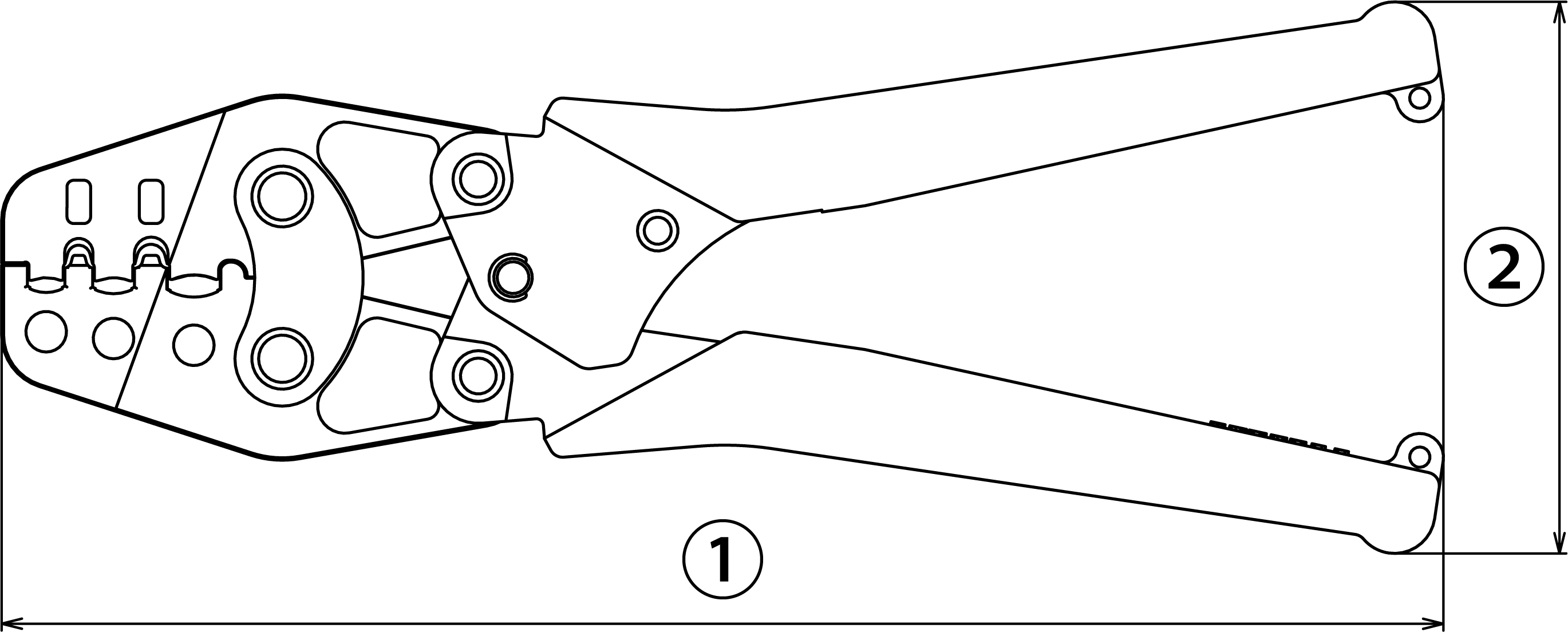 Mini crimping tool multi type AKM1 - Crimping tools (for closed end ...